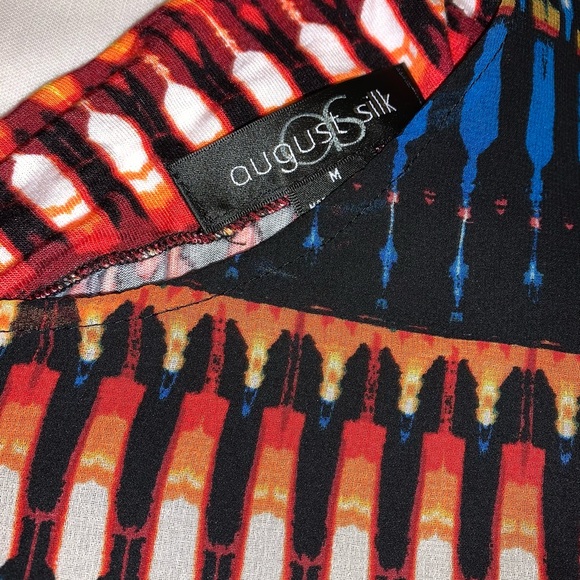 august silk | Tops | August Silk Colorful Spring Summer Top Rn8342 ...